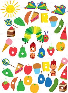 27+ The Very Hungry Caterpillar Clip Art | ClipartLook