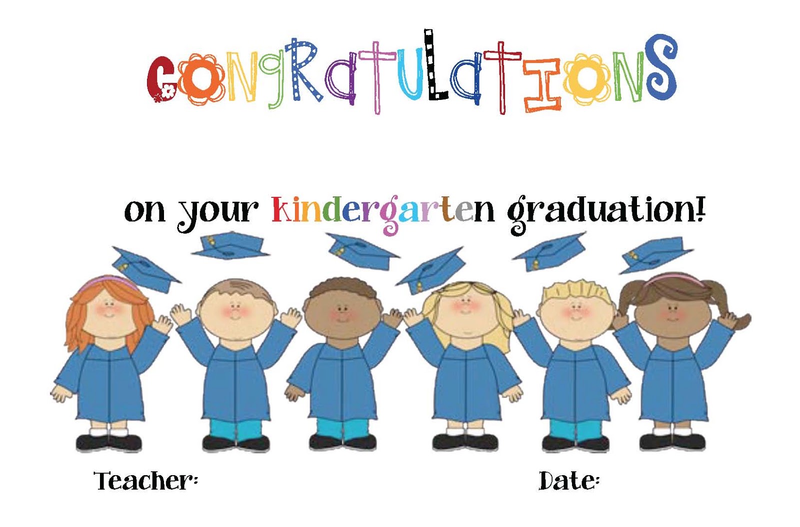 Pre K Preschool Graduation Clip Art